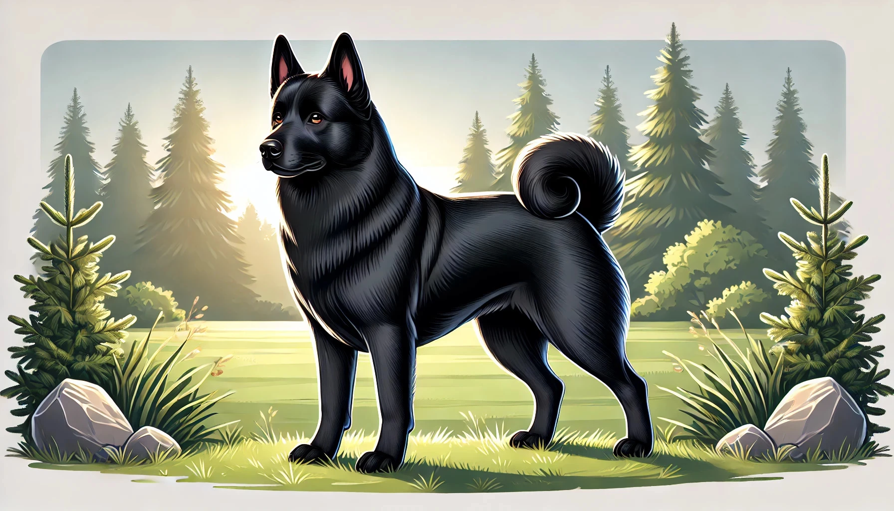Black Norwegian Elkhound: What Is Difference? | Dosty