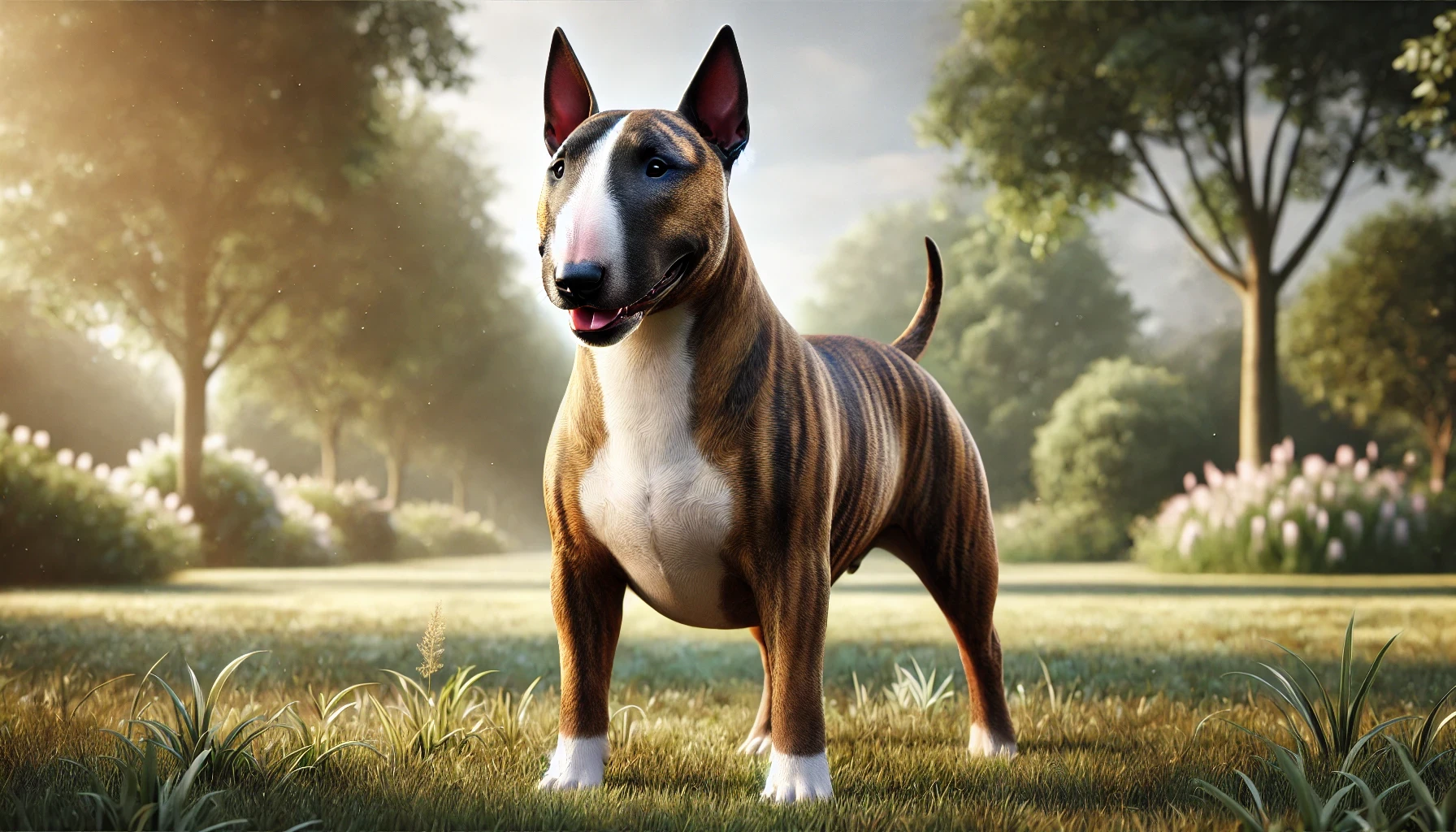 Bull Terrier Brindle Dog Breed Information & Characteristics | Dosty